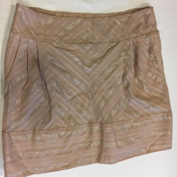 Staring at Stars | Skirts | Staring At Stars Pink And Silver Mini Skirt ...